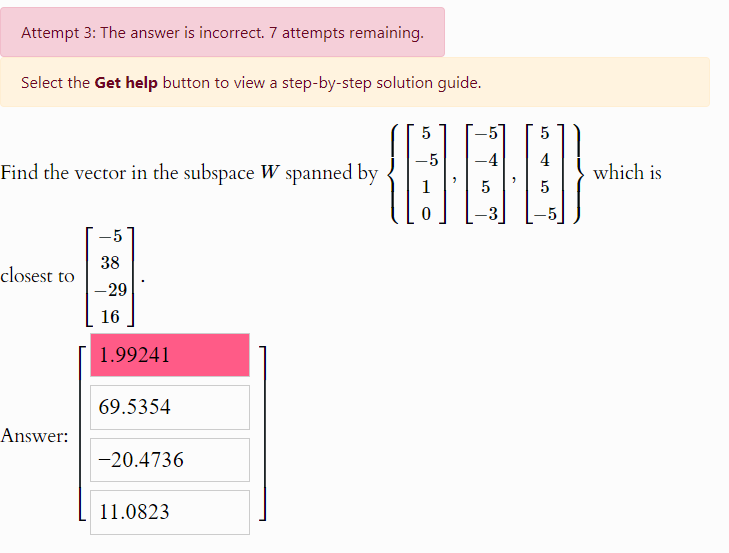 Solved Select the Get help button to view a step-by-step | Chegg.com