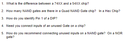 Solved 1. What is the difference between a 74XX and a 54XX | Chegg.com