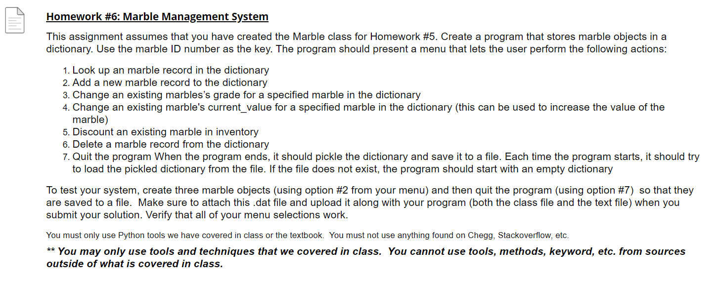 Solved HERE IS MY CODE:from homework5 import | Chegg.com