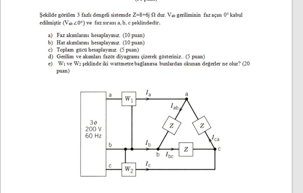 Solved In the 3-phase balance system shown in the figure, Z | Chegg.com
