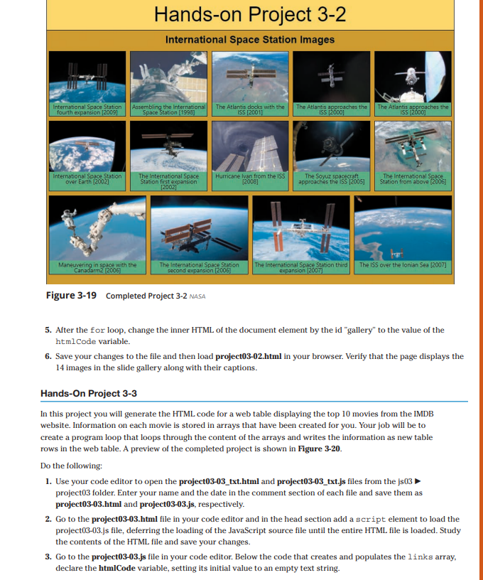 Hands-on Project 3-2 Figure 3-19 Completed Project | Chegg.com