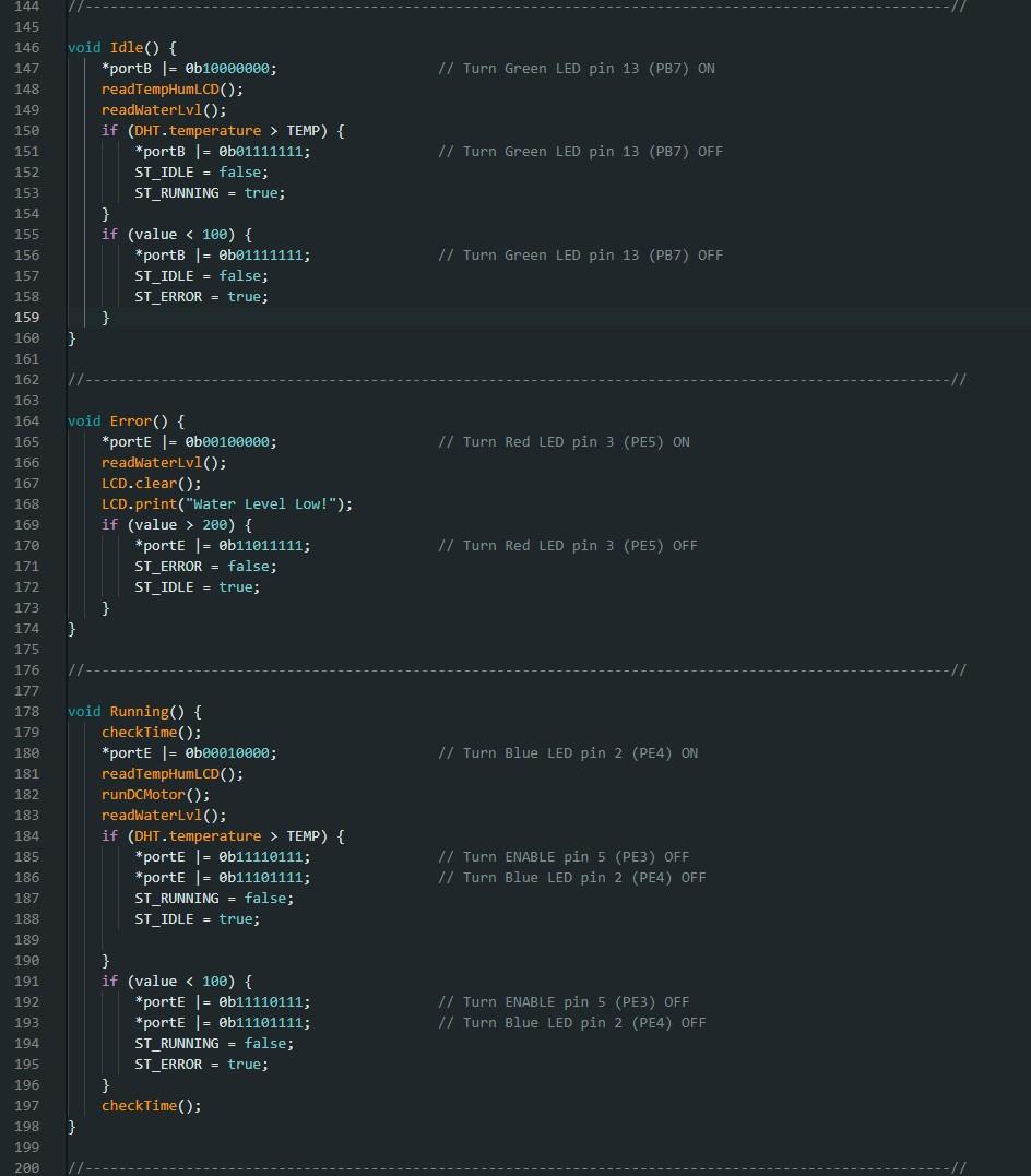 Solved Can I get help converting this Arduino code into a | Chegg.com