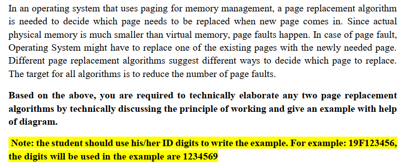 Solved In an operating system that uses paging for memory | Chegg.com