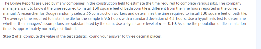 Solved The Dodge Reports are used by many companies in the | Chegg.com
