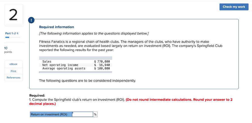 Solved Check my work 1 Provide the missing data in the | Chegg.com