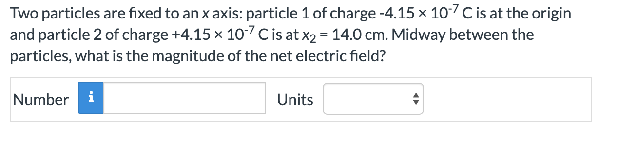 Solved Two particles are fixed to an x axis: particle 1 of | Chegg.com