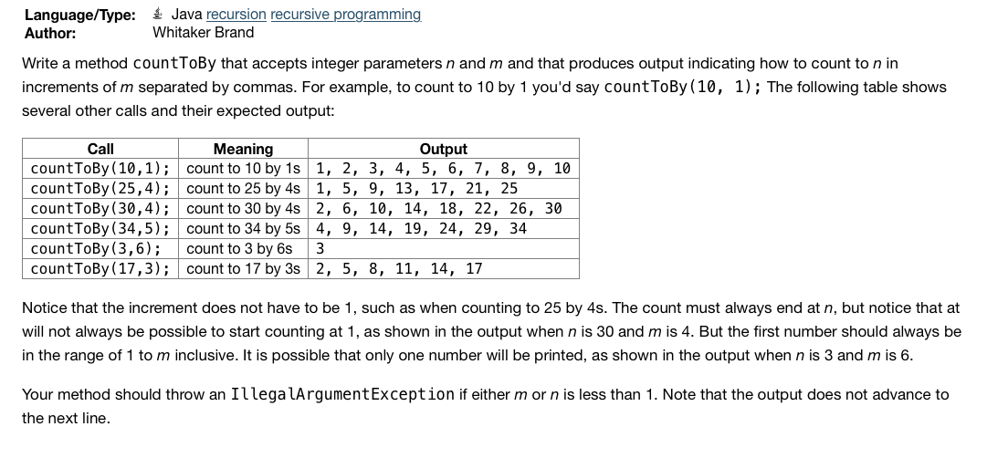 Solved i Java recursion recursive programming Language/Type: | Chegg.com