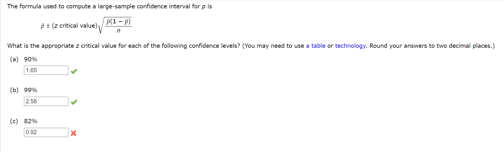 Solved The formula used to compute a large-sample confidence | Chegg.com