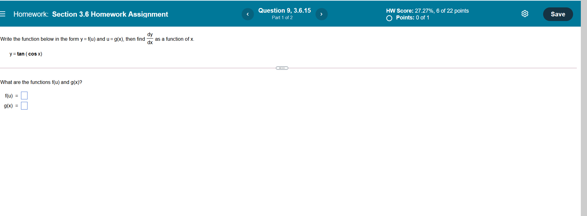 Solved E Homework Section 3 6 Homework Assignment Question