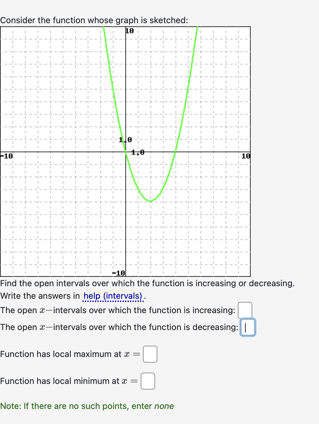 Solved Consider the function whose graph is sketched:Find | Chegg.com