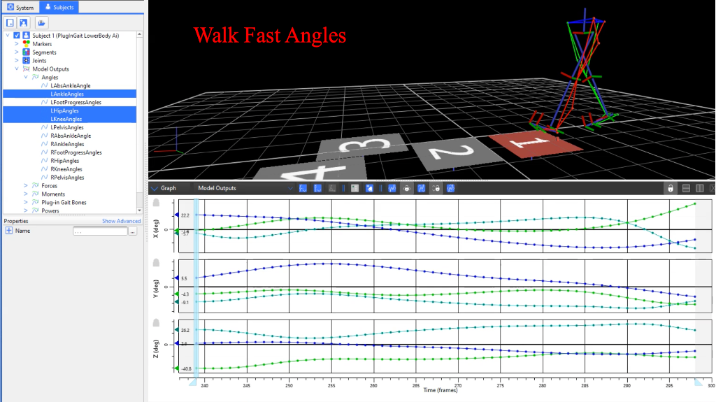 How to analyze the gait motion result (X, Y, Z-axis ) | Chegg.com