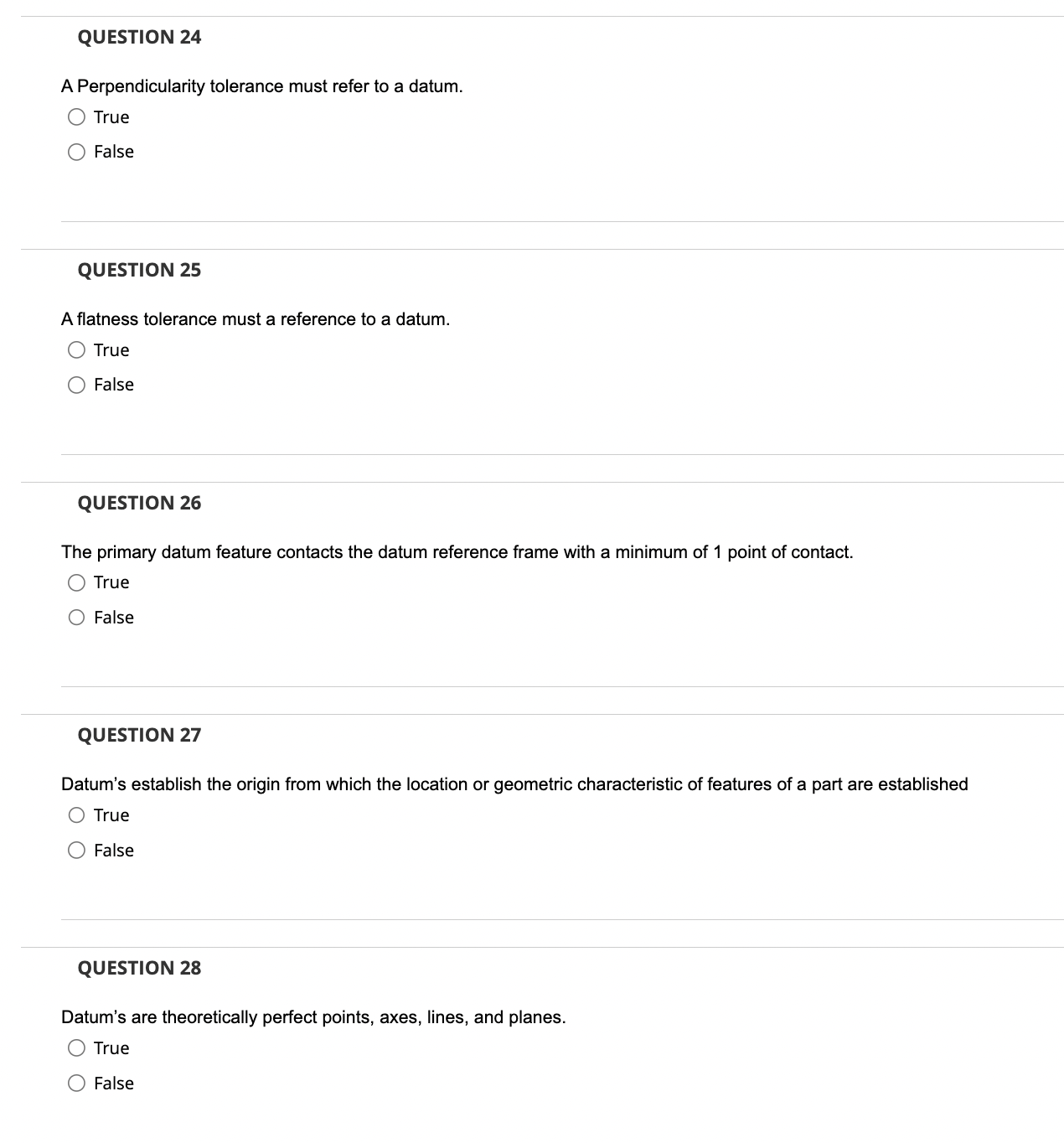 Solved A Perpendicularity tolerance must refer to a datum. | Chegg.com