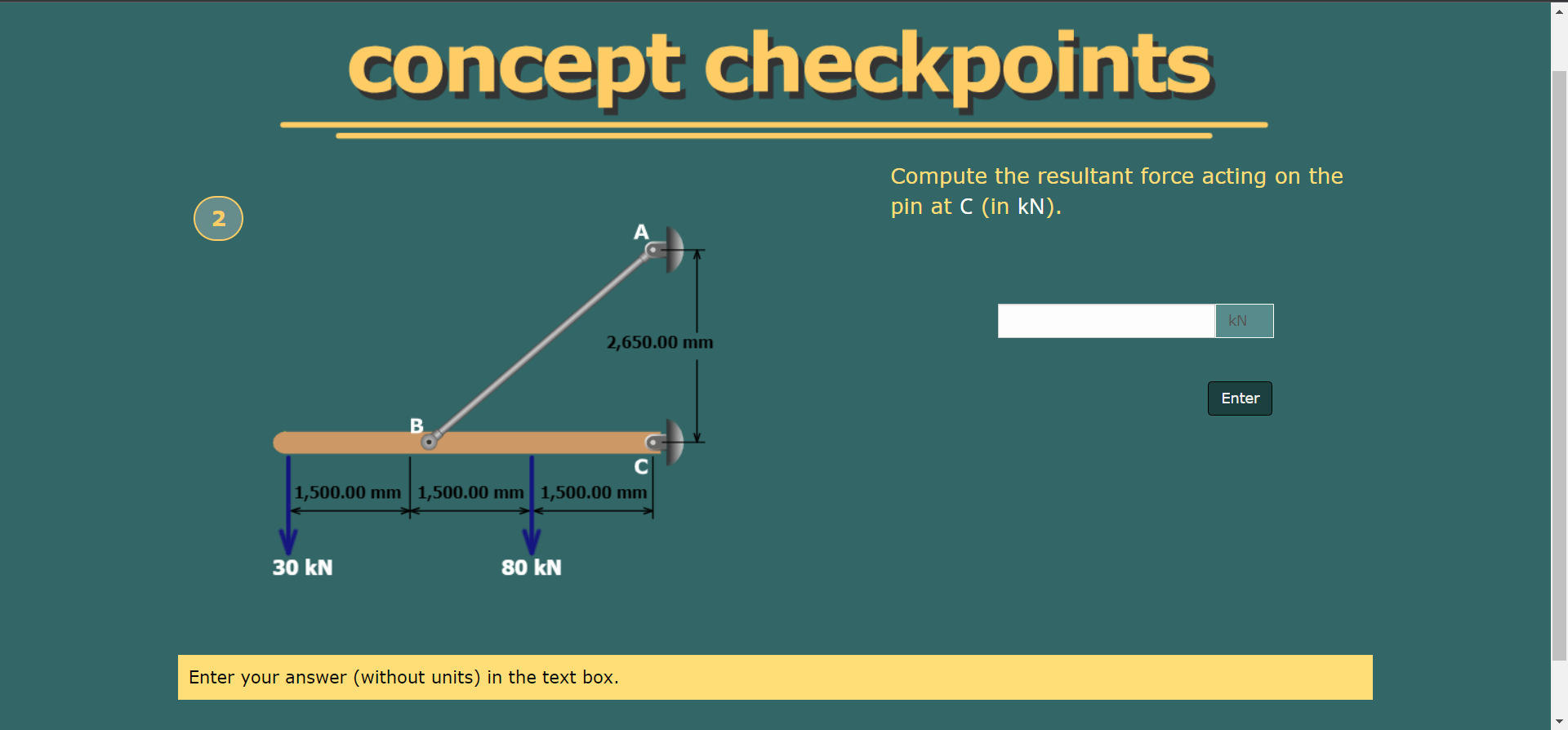 Solved concept checkpoints Compute the resultant force | Chegg.com