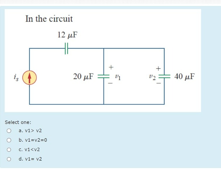 Solved In the circuitSelect | Chegg.com