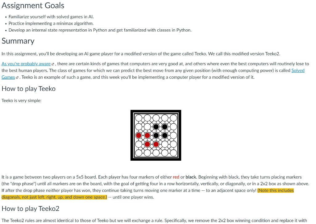 Assignment Goals • Familiarize yourself with solved | Chegg.com