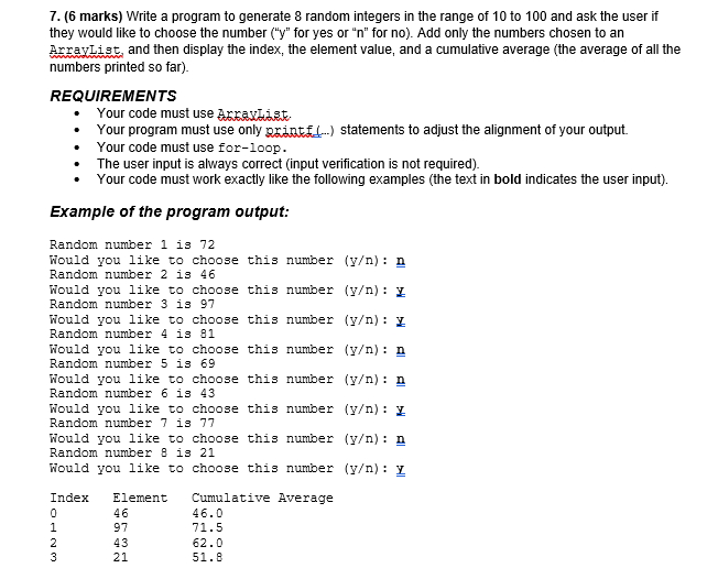Solved Answer must be in java language. Use Jdoodle, Eclipse | Chegg.com