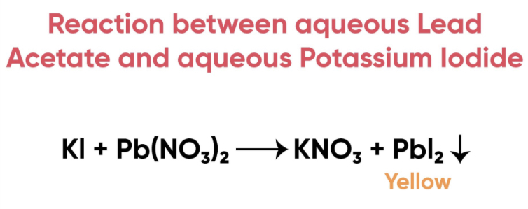 Solved Reaction between aqueous Lead Acetate and aqueous | Chegg.com