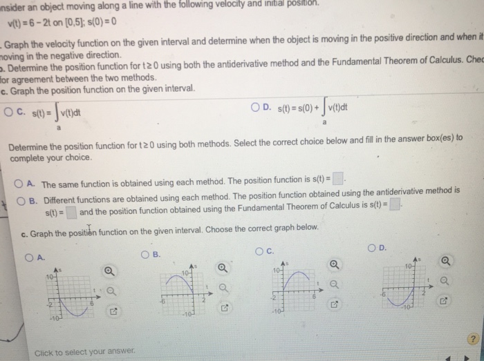 Solved Consider an object moving along a line with the | Chegg.com