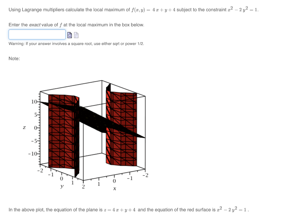 Solved Using Lagrange multipliers calculate the local | Chegg.com