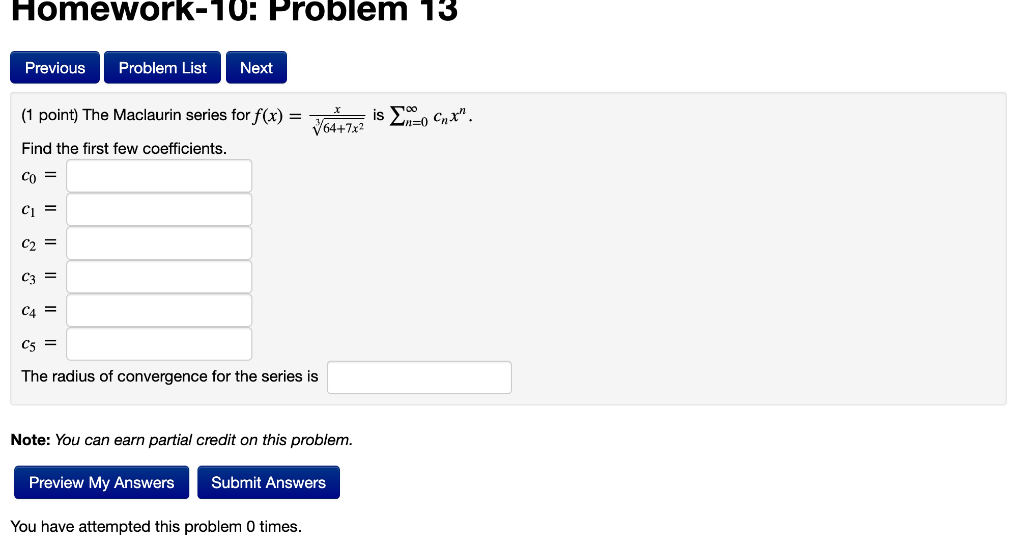 Solved Homework-10: Problem 13 Previous Problem List Next (1 | Chegg.com