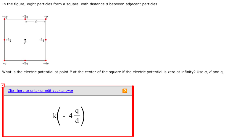 Solved In the figure, eight particles form a square, with | Chegg.com