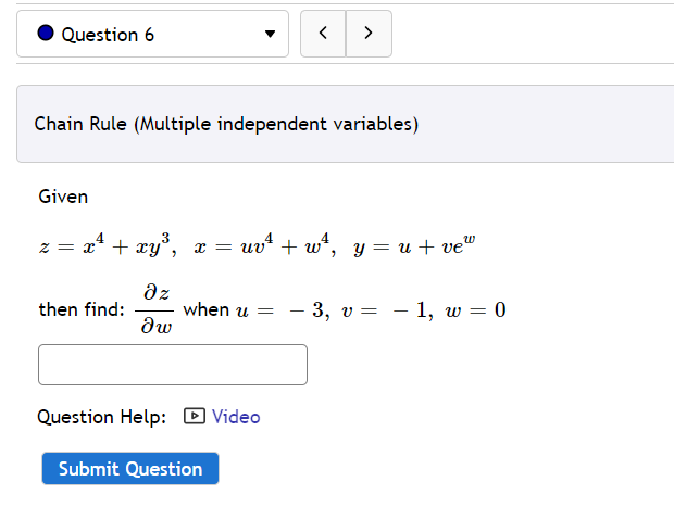 Solved Chain Rule (Multiple independent variables) Given | Chegg.com
