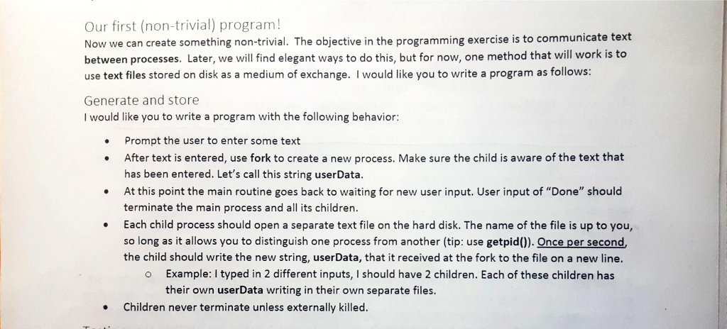 Solved Our first (non-trivial) program! Now we can create | Chegg.com