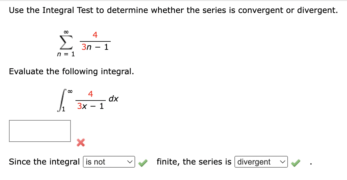 Solved Use the Integral Test to determine whether the series | Chegg.com