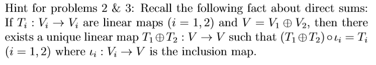 Solved 3. Let T:V + V be an endomorphism on a finite | Chegg.com