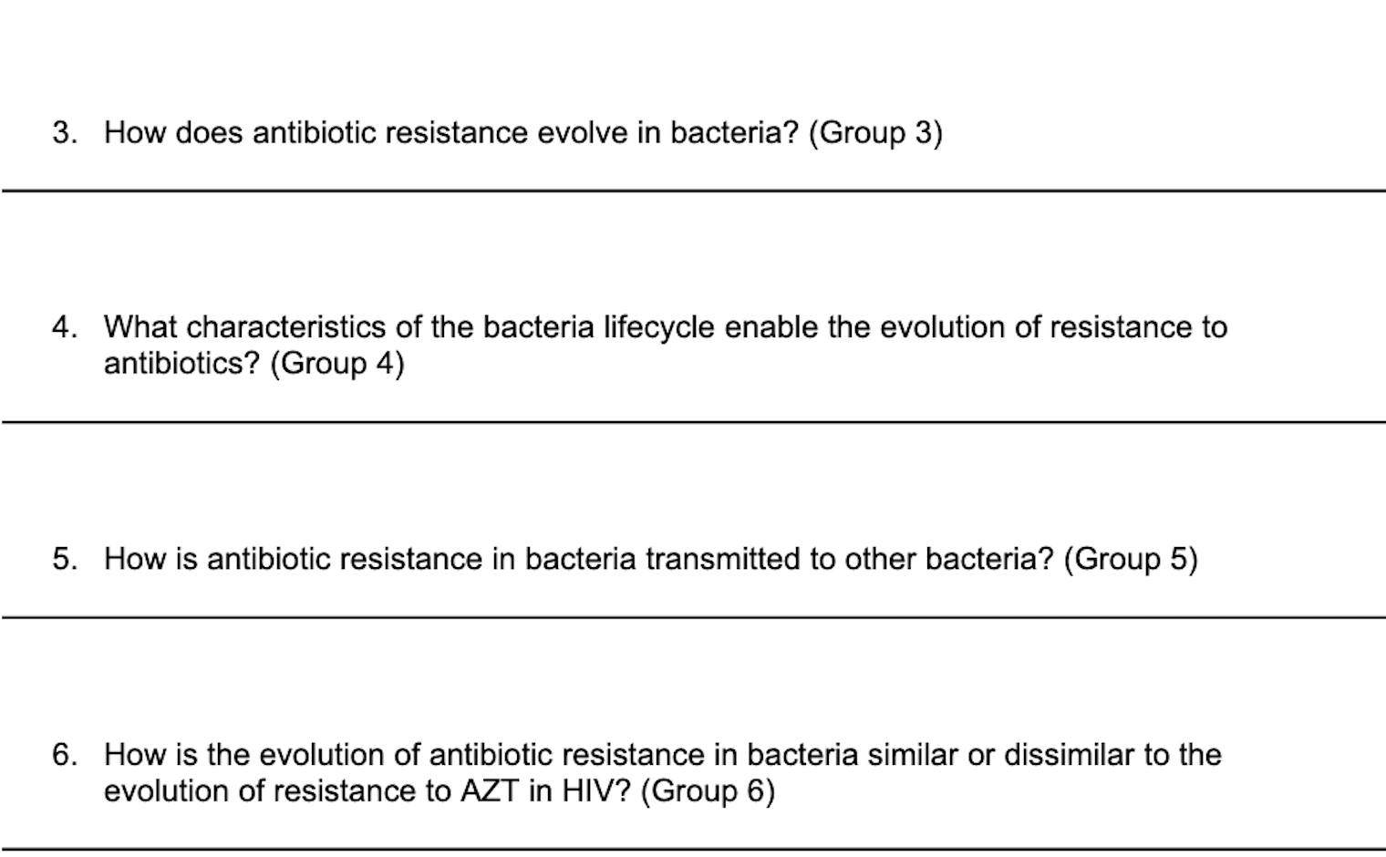Solved 3. How does antibiotic resistance evolve in bacteria? | Chegg.com