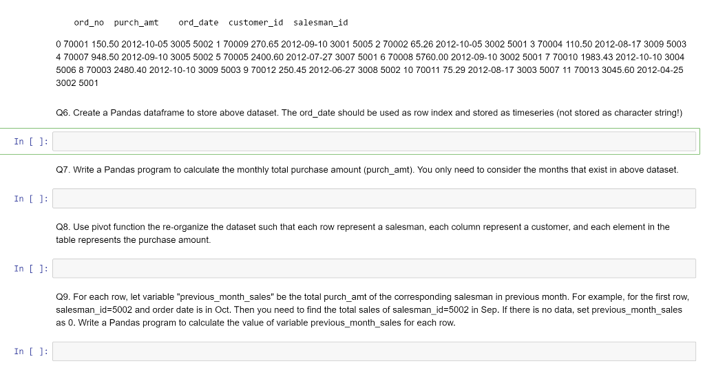 begin{array}{l} \text { ord_no } \quad \text { | Chegg.com