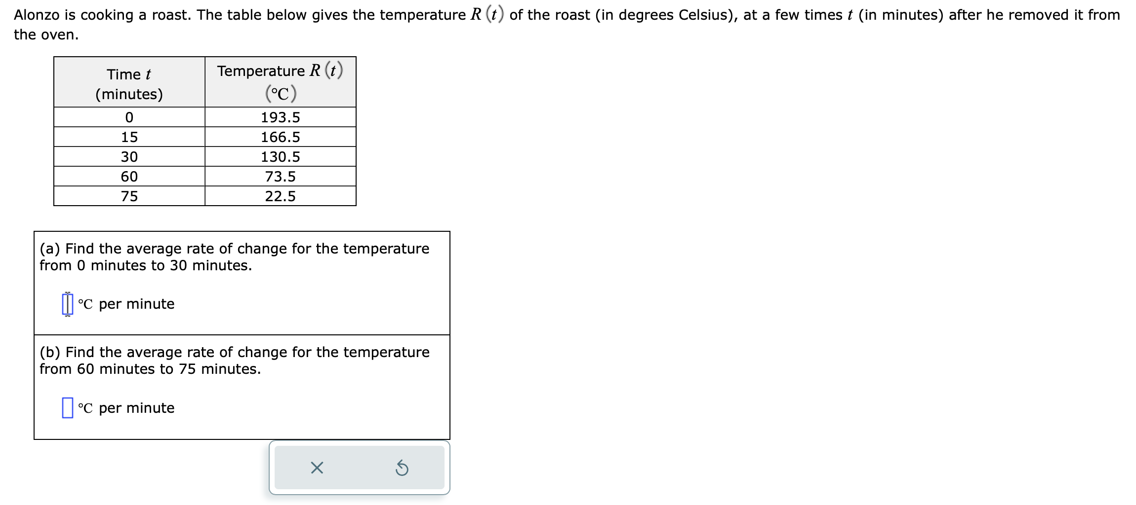 Solved (a) Find the average rate of change for the | Chegg.com