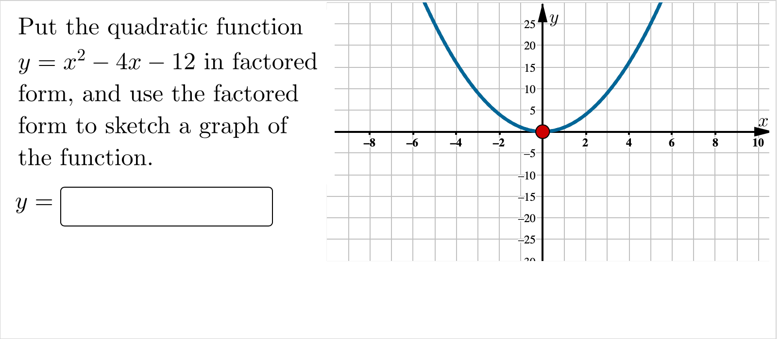 Solved Put the equation y=4x2+7x+6 in vertex form and state | Chegg.com