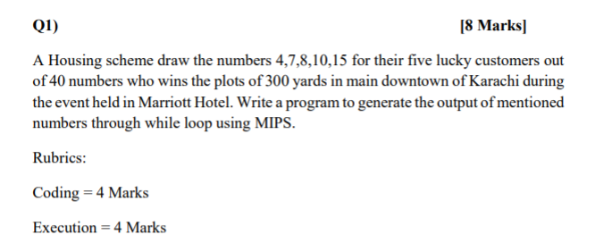 Solved The above question will be solved using MARS | Chegg.com