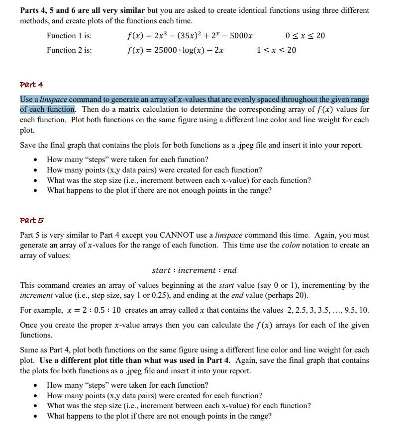 Solved Parts 4,5 and 6 are all very similar but you are | Chegg.com
