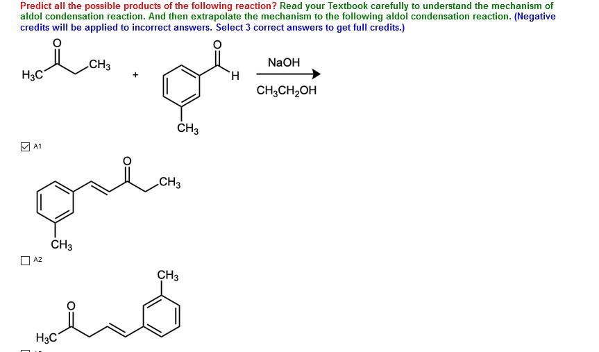 Solved Predict all the possible products of the | Chegg.com