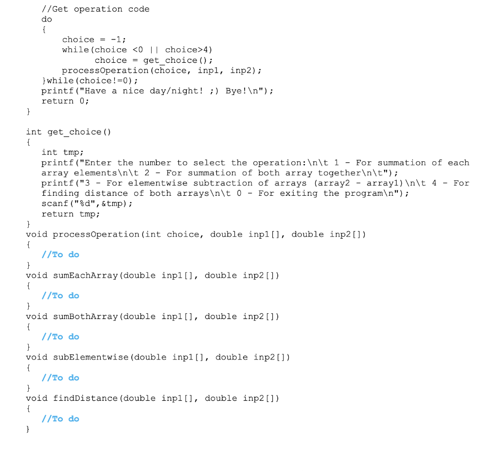 Solved Complete the following code with corresponding | Chegg.com