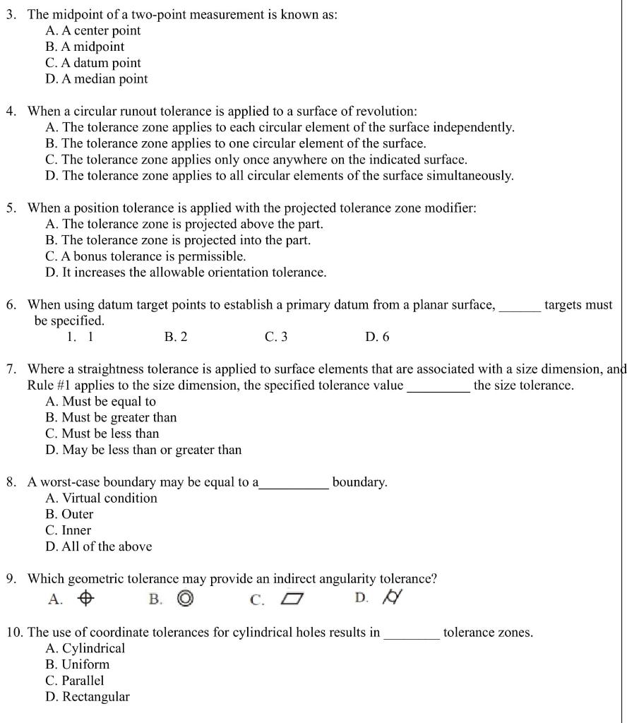 Solved 3. The midpoint of a two-point measurement is known | Chegg.com