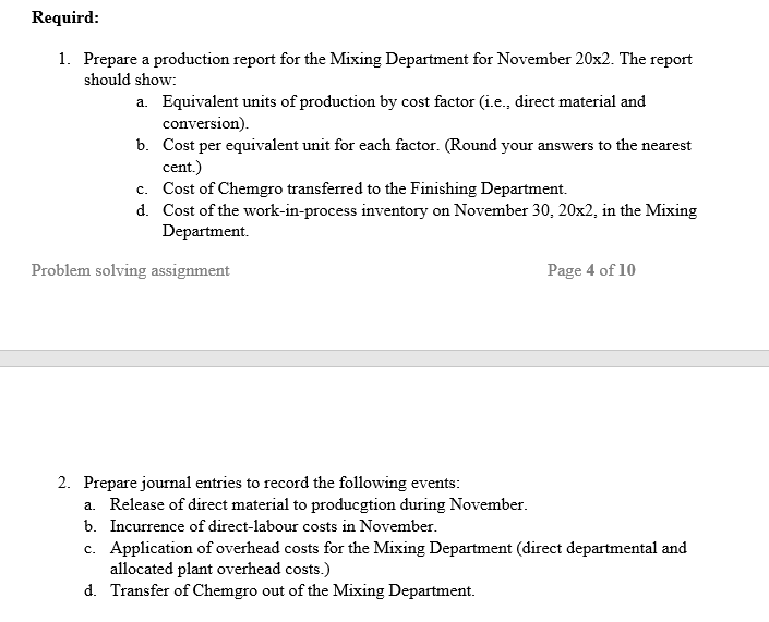 Solved Problem 3: Process Costing-Weighted Average Method | Chegg.com