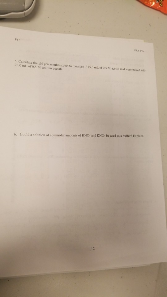 Solved UTA-646 Calculate the 25.0 mL of 0.5 M sodium | Chegg.com