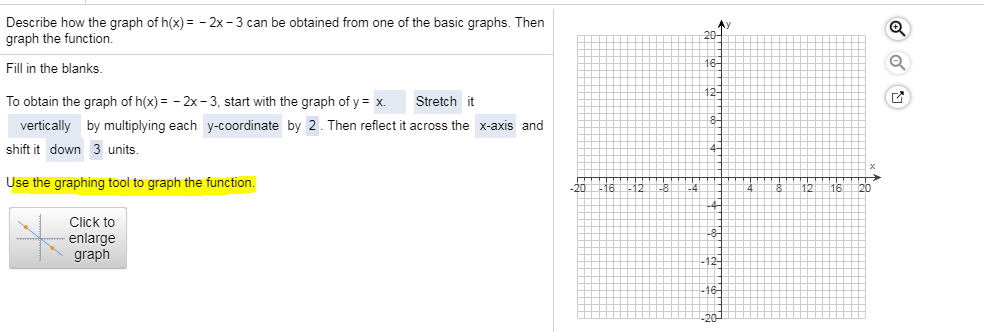 Solved Describe How The Graph Of H X 2x 3 Can Be Obtained