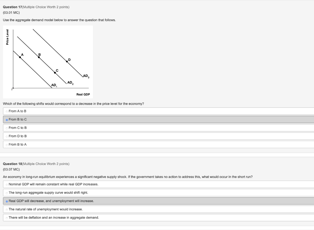 Solved Question 1(Multiple Choice Worth 2 points) (03.03LC) | Chegg.com