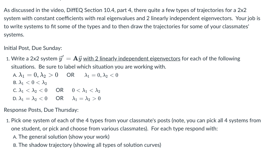 Solved As discussed in the video, DiffEQ Section 10.4 , part | Chegg.com