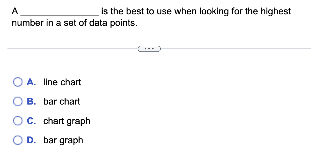 Solved A _______is the best to use when looking for the | Chegg.com