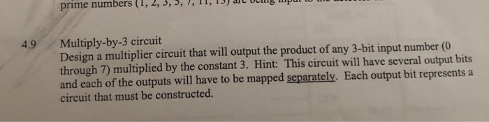 Solved Design logic circuit . Define the problem with a | Chegg.com