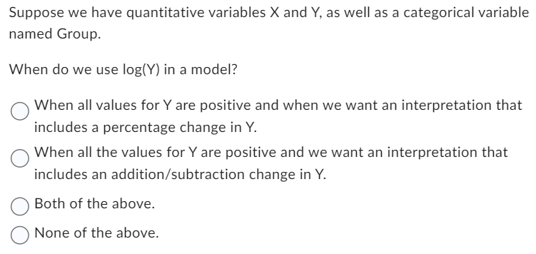 Solved Suppose we have quantitative variables X and Y, as | Chegg.com