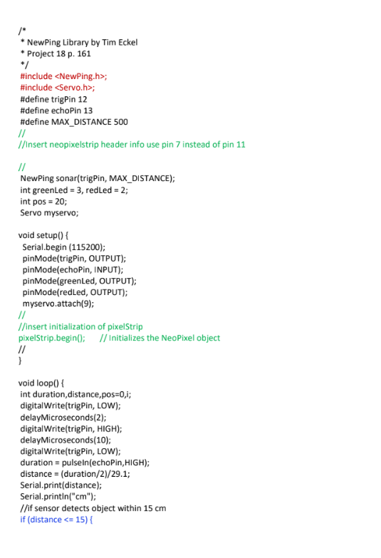 Solved Insert Neopixel Code Blocks Into The Incomplete 0518