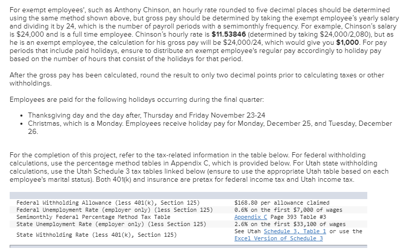 Appendix A Continuing Payroll Project: Wayland Custom | Chegg.com