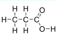 Solved hown below is the Lewis Structure for propanoic | Chegg.com