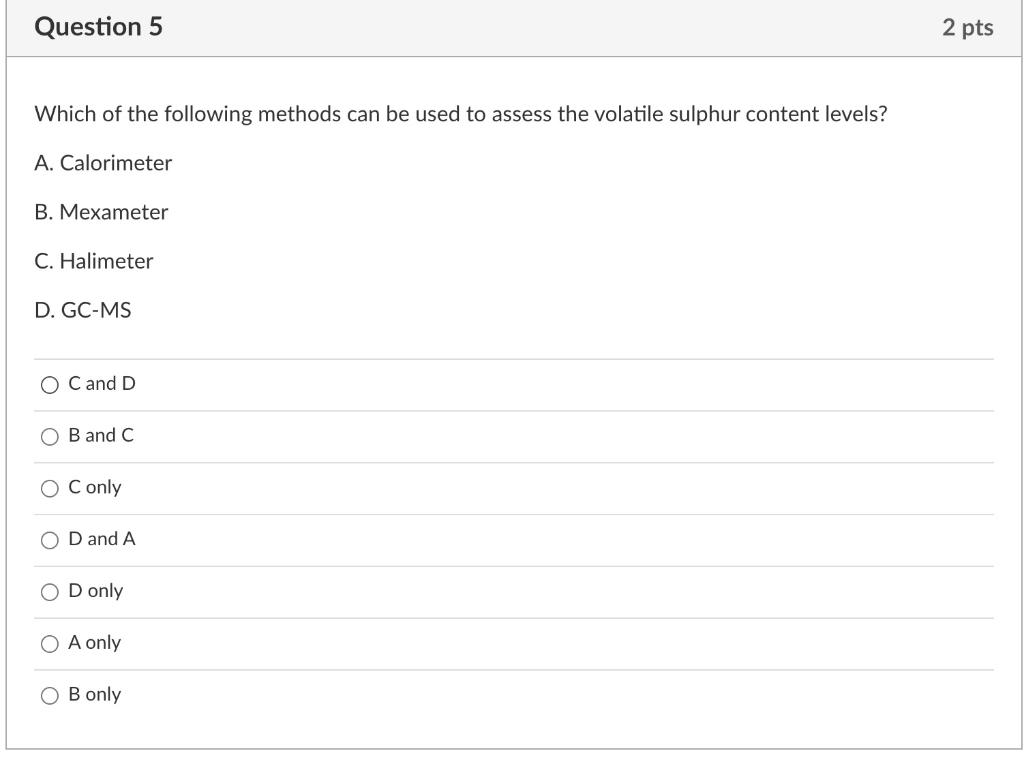 Solved Question 5 2 pts Which of the following methods can | Chegg.com